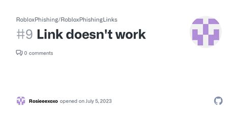 Link Doesnt Work · Issue 9 · Robloxphishingrobloxphishinglinks · Github