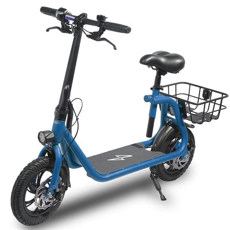 Kistp 450w Electric Scooter With Seat For Adult 12 Inch Commuter
