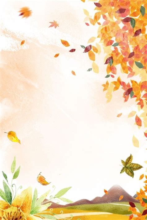 무료 리추에 가을 가을 배경 이미지 가을 가을 단풍 포스터 리추에 가을 가을 노란 잎 낙엽 포스터 나뭇잎 신선한 문학 메이플