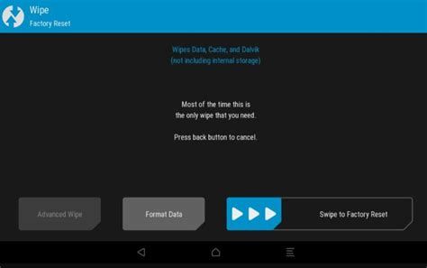 How To Wipe Data Cache Or Format Using Custom Recovery Twrp