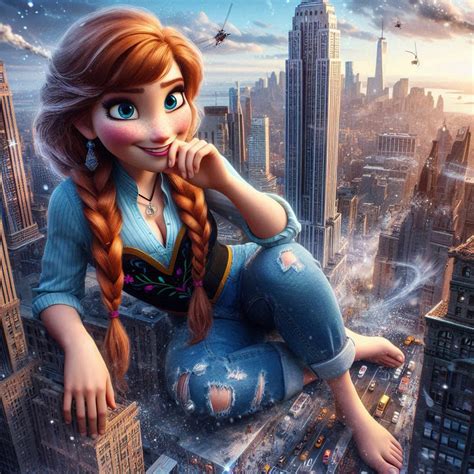 Giantess Anna Seated By Memesrus1234 On Deviantart