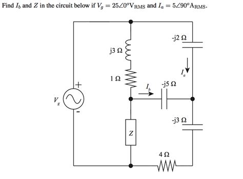 Solved Find I B And Z In The Circuit Below If V G O V Chegg