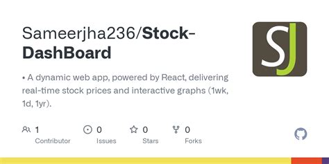 GitHub Sameerjha Stock DashBoard A Dynamic Web App Powered By React Delivering Real