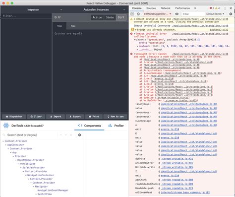 React Native Debugger Disconnecting And Showing Error When In App Developer Menu Is Opened