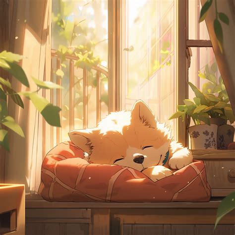 미드저니 강아지 캐릭터 디자인 애니메이션 스타일