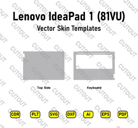 Lenovo IdeaPad IGL VU Vector Skin Cut Files