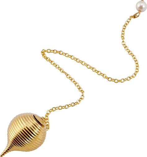 Tarotshop Pendel Droppe Med Ränder Mässing