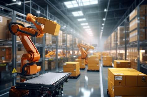 Premium Ai Image An Industrial Robot
