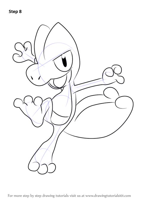 Learn How To Draw Treecko From Pokemon Pokemon Step By Step Drawing Tutorials