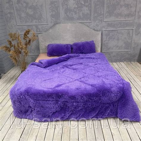 Меховое Одеяло Травка 200 230 Фиолетовое — Купить Недорого на Bigl Ua 1356303043