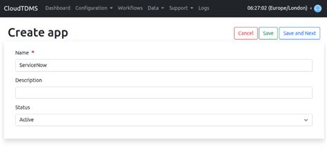 generate test data for servicenow cloudtdms docs
