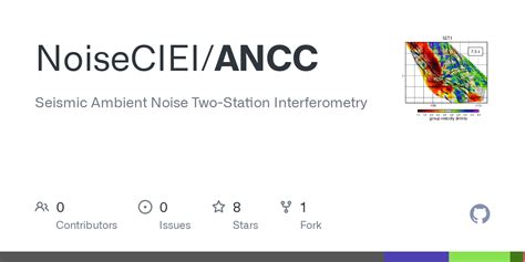 Github Noiseciei Ancc Seismic Ambient Noise Two Station Interferometry