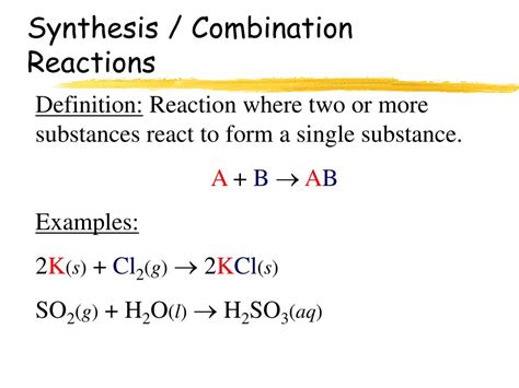 Combination Reaction Explanation At Earl Sigala Blog