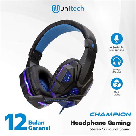 Jual Headphone Gaming Kabel Untuk Hp Champion Series Headset Super Bass