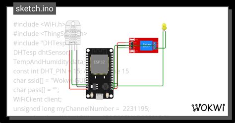 Dht22 Sensor Wokwi Esp32 Stm32 Arduino Simulator