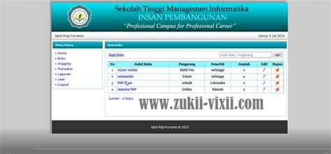 Download Source Code Sistem Informasi Perpustakaan Berbasis Web Gratis