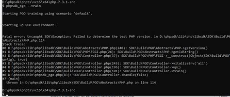 Compiling Php 64 Bits Pgo Enabled · Issue 50 · Microsoftphp Sdk