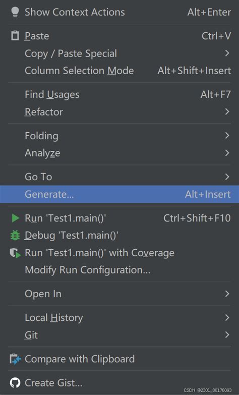 Java类和对象——快速自动生成带参数的结构java 自动生成有参构造注解 Csdn博客