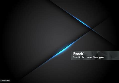 블루 라이트 라인 추상화 검은 빈 공간 디자인 현대 미래 기술 배경 벡터 일러스트 레이 션에 그림자를 교차 0명에 대한 스톡 벡터 아트 및 기타 이미지 Istock