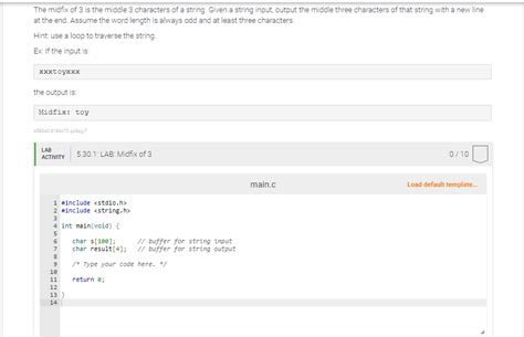 Solved The Midfix Of 3 Is The Middle 3 Characters Of A
