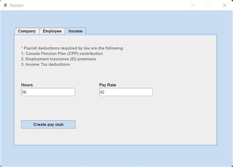 Github Ayoamritstubberjavaswing Gui Based Application To Generate Pay Stub