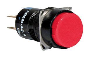 AB6M M2P R IDEC Industrial Pushbutton Switch A6 Series 16 Mm DPDT Momentary Round Red