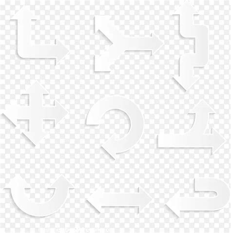 白色箭头PNG图片素材下载 图片编号9319409 PNG素材网