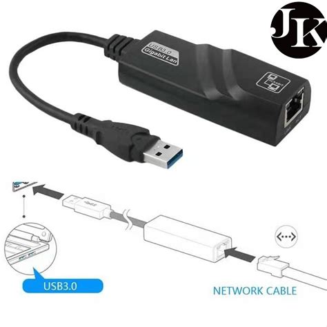 JK USB Gigabit LAN Driverless USB To RJ Cable Converter Mbps Gigabit For PC
