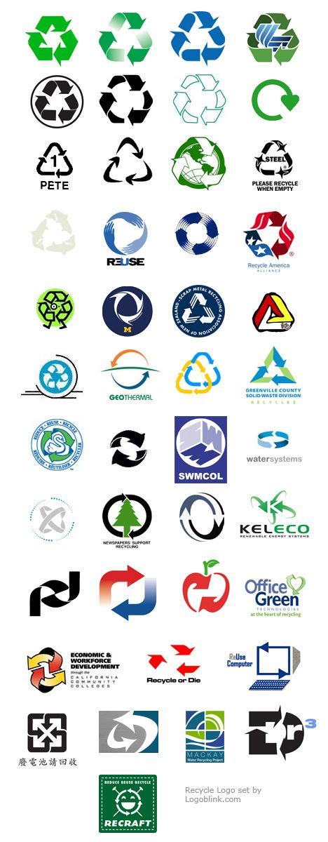 44 Recycle Logos And Symbols