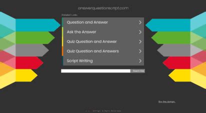 Welcome To Demo Answerquestionscript Answerquestionscript