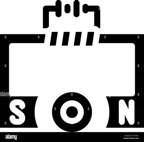 Ac Generator Electrical Engineer Glyph Icon Vector Ac Generator Electrical Engineer Sign