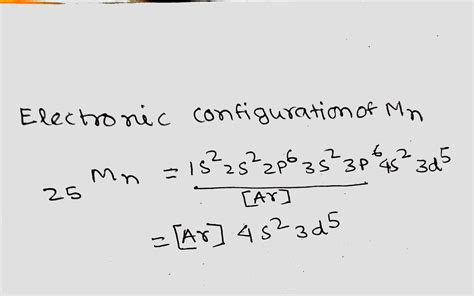 Draw The Electron Configuration For A Neutral Atom Of Manganese