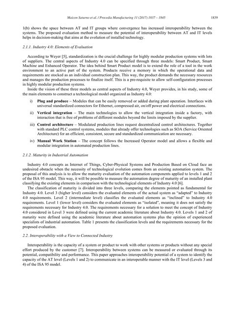 Evaluation Of Interoperability Between Automation Systems Using Multi Criteria Methods Pdf