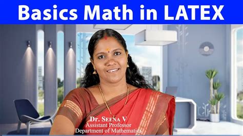 Basic Math In Latex Christ Opencourseware Youtube