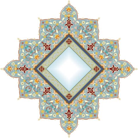 라마단 이드 및 모스크 장식의 달을 위한 이슬람 장식 장식 프리미엄 벡터