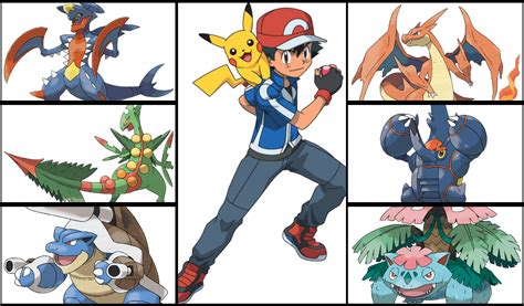 If Ash Evolved His Pokemon Hed Have A Badass Mega Evolution Team