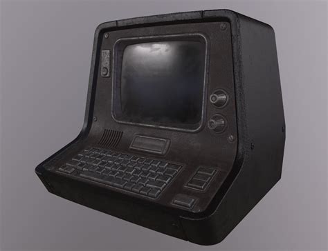 Fallout Terminal D Model Cgtrader