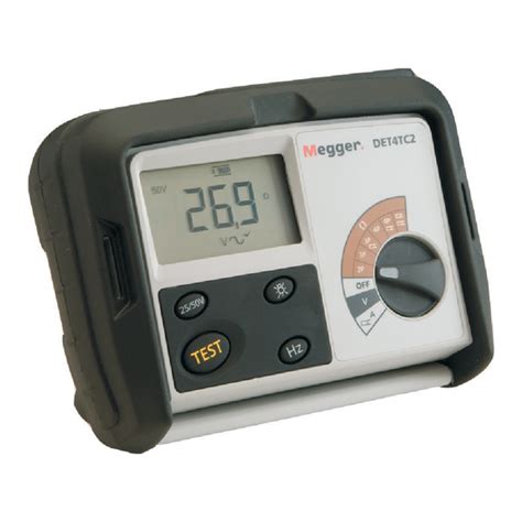 MEGGER DET SERIES QUICK START MANUAL Pdf Download ManualsLib