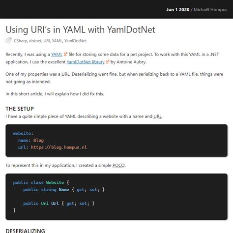 Using Uris In Yaml With Yamldotnet