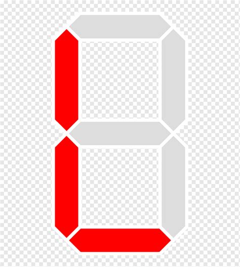 7 세그먼트 디스플레이 문자 표현 사용자 2 진에서 7 세그먼트 디스플레이 각도 직사각형 기타 Png Pngwing