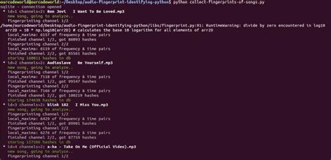 Creating Your Own Shazam Identify Songs With Python Through Audio Fingerprinting In Ubuntu 18