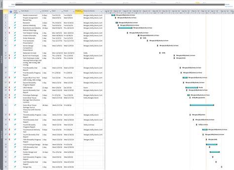 Gantt Chart Grant Proposal Senior Design Aggregation Domination