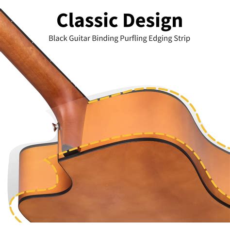 Donner Dad 140c Dreadnought Akustik Gitar Paketi Natural Doremusic