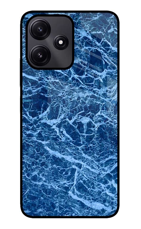 Buy Now Blue Marble Glass Case For Poco M6 Pro 5g Online Casekaro