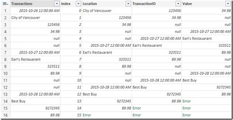 Transpose Stacked Tables Using Power Query
