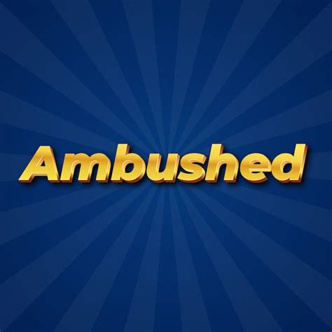 Premium Photo Ambushed Text Effect Gold  Attractive Background