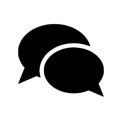 Minimalist Speech Bubble Icon Illustration