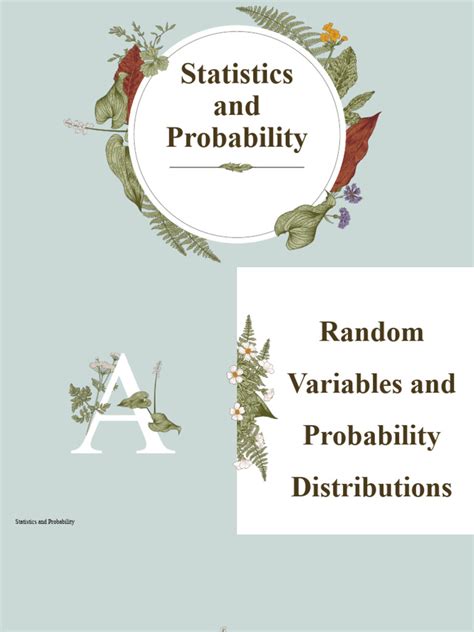 Lesson 1 Random Variable Pdf Probability Distribution Random Variable