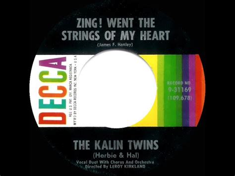 1960 Kalin Twins Zing Went The Strings Of My Heart Chords Chordify