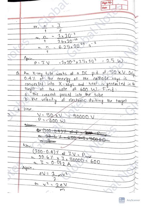 X Rays Global Notes X Rays Global Notes